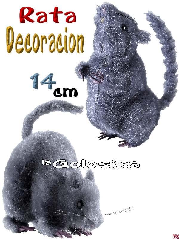 Rata decoracion 14 cm - La Golosina