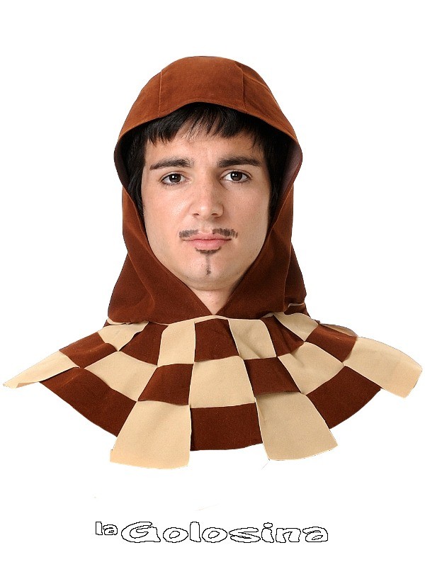 Capucha 2 tonos marron Medieval - La Golosina